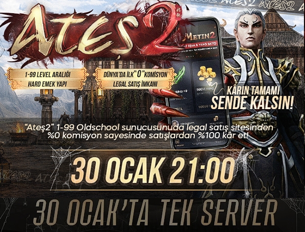 Ateş2 | 30.01.2026 - Metin2 PvP Server 2026 | Metin2pvp.biz